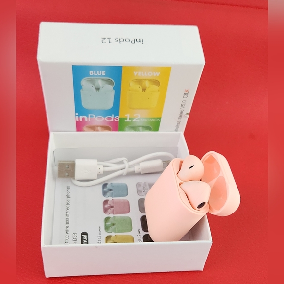 Headphones | Inpods 12 True Wireless Stereo V5 Android Ios Pink ...